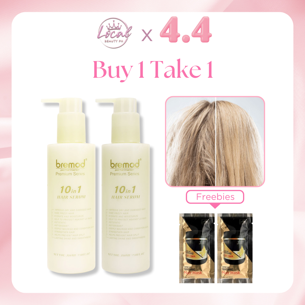 Bremod Hair Serum 10 in 1 Premium Series Smooth Nourish Treatment Care ...