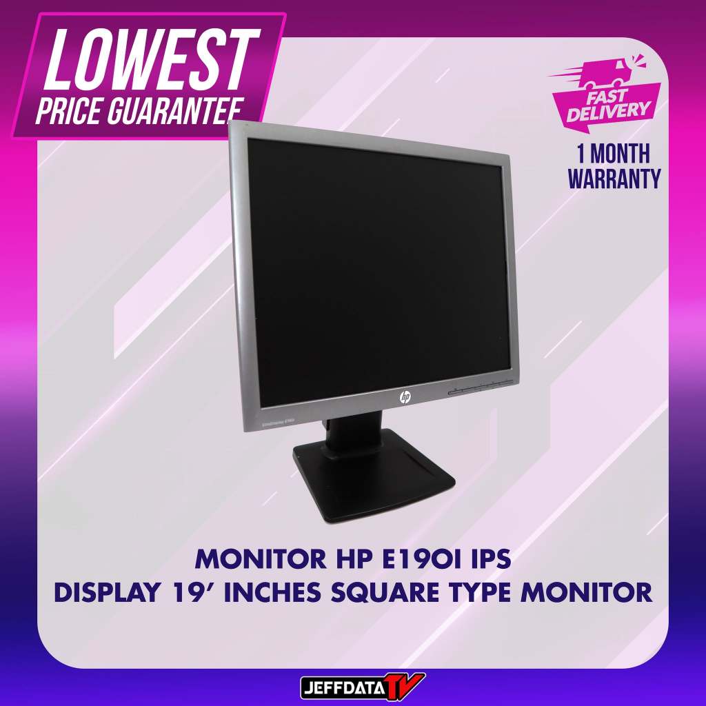 MONITOR ONLY HP E19Oi IPS DISPLAY 19 INCHES SQUARE TYPE MONITOR ...