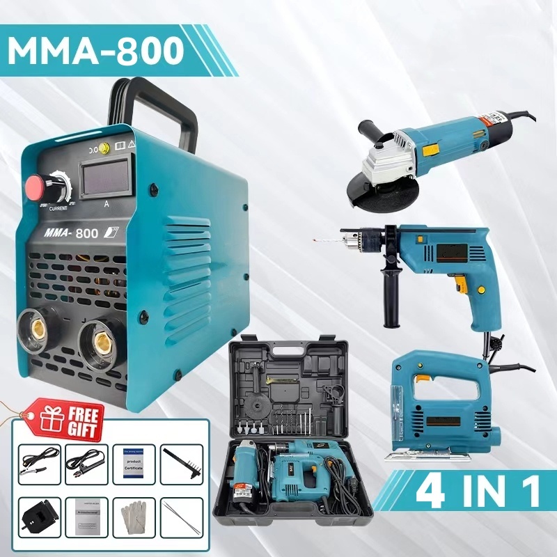 MMA-600/800 Portable IGBT Inverter Welding Machine+Angle Grinder And ...