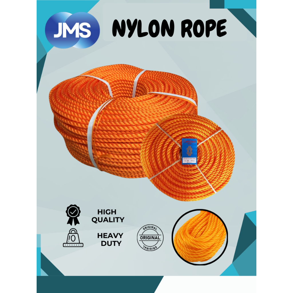 [JMS] Nylon Rope High Quality 200M #16 8mm ,#18 9mm ,#20 10mm ,#22 11mm ...