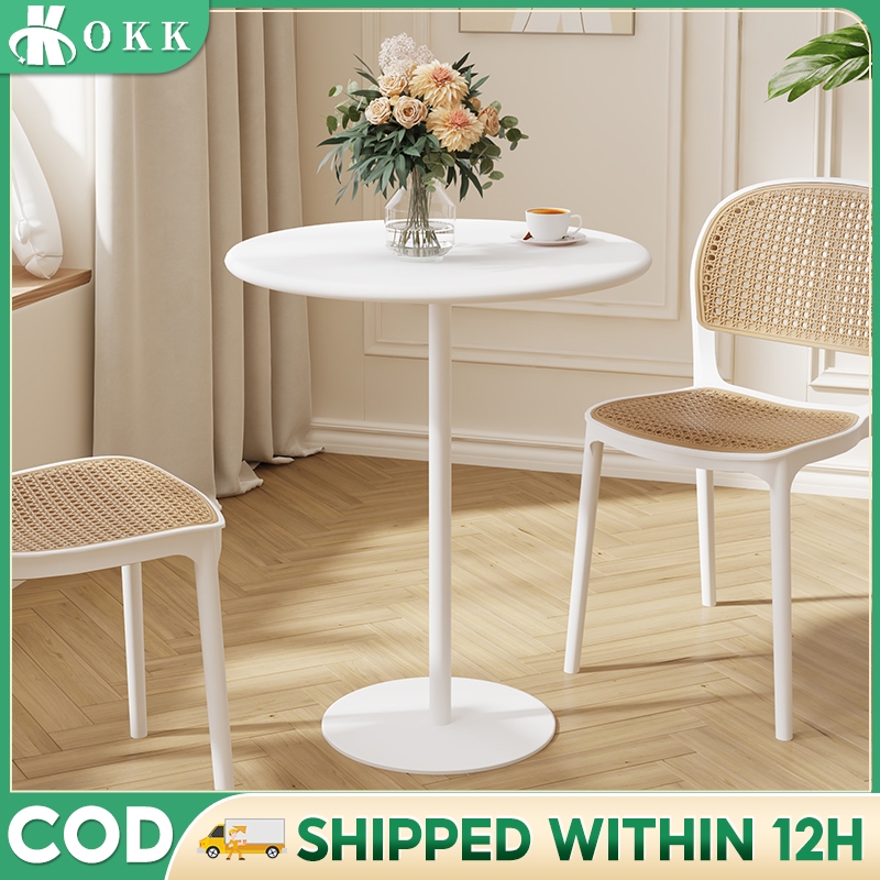 Round Table Round Negotiation Table Nordic Table Coffee Table Small ...