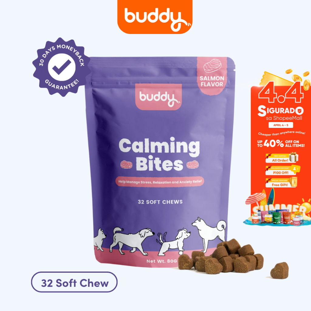 Buddy Calming Chew for Dogs Functional Dog Treats for Anxiety ...