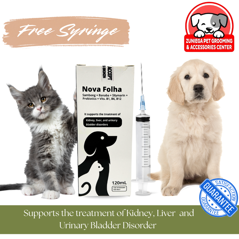 Nova Folha 120ml for Dogs & Cats with Free Syringe | Shopee Philippines