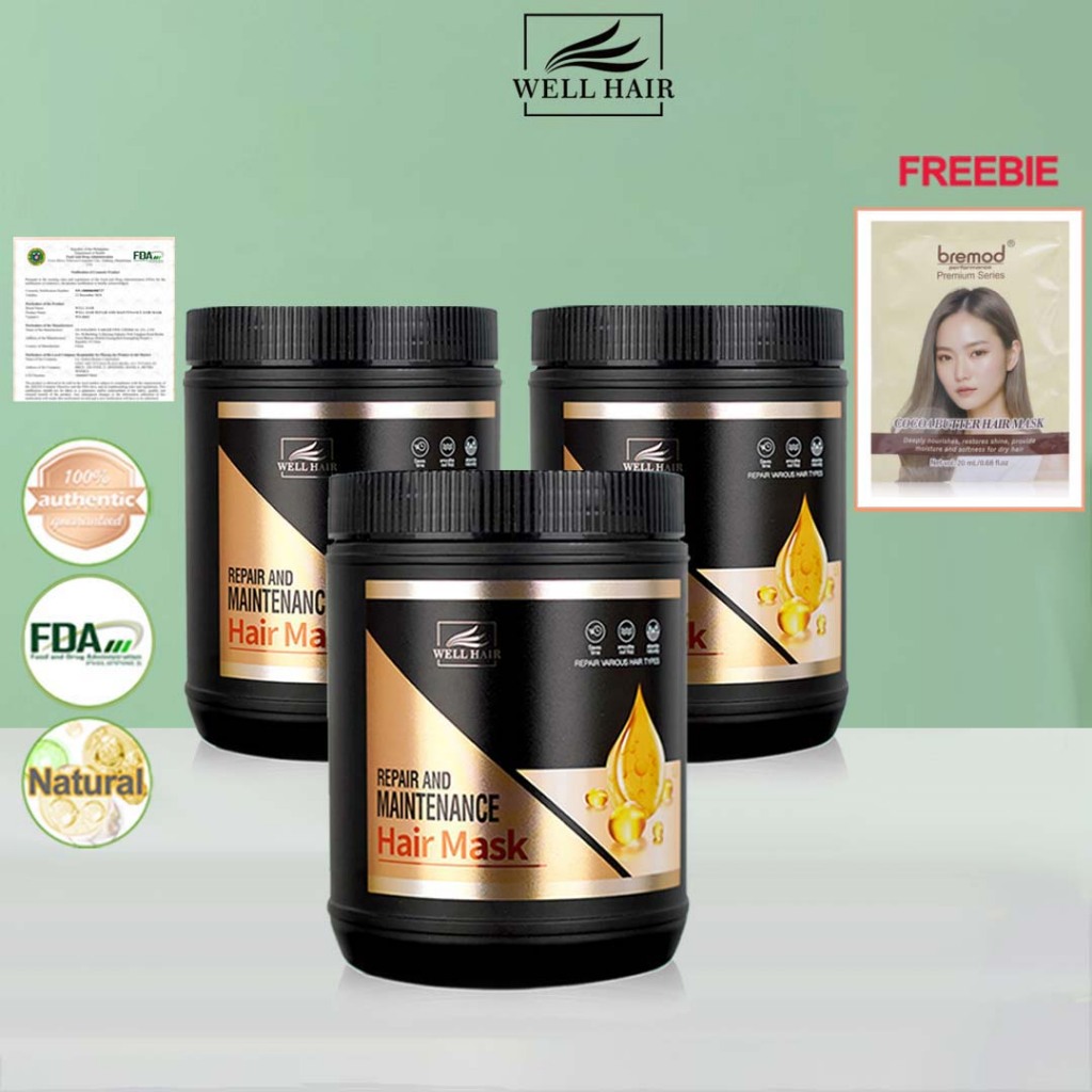 Well Hair Mask 1000ml Hair Treatment Care Maintenance Deeply Nourishing ...