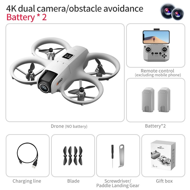 i1 PRO Drone Aerial Camera 4K RC Airplane Hovering Quadcopter Dual ...