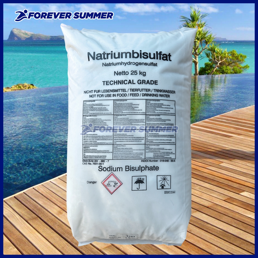 FS Dry Acid pH Reducer for Swimming Pool Sodium Bisulfate 25kg per bag ...