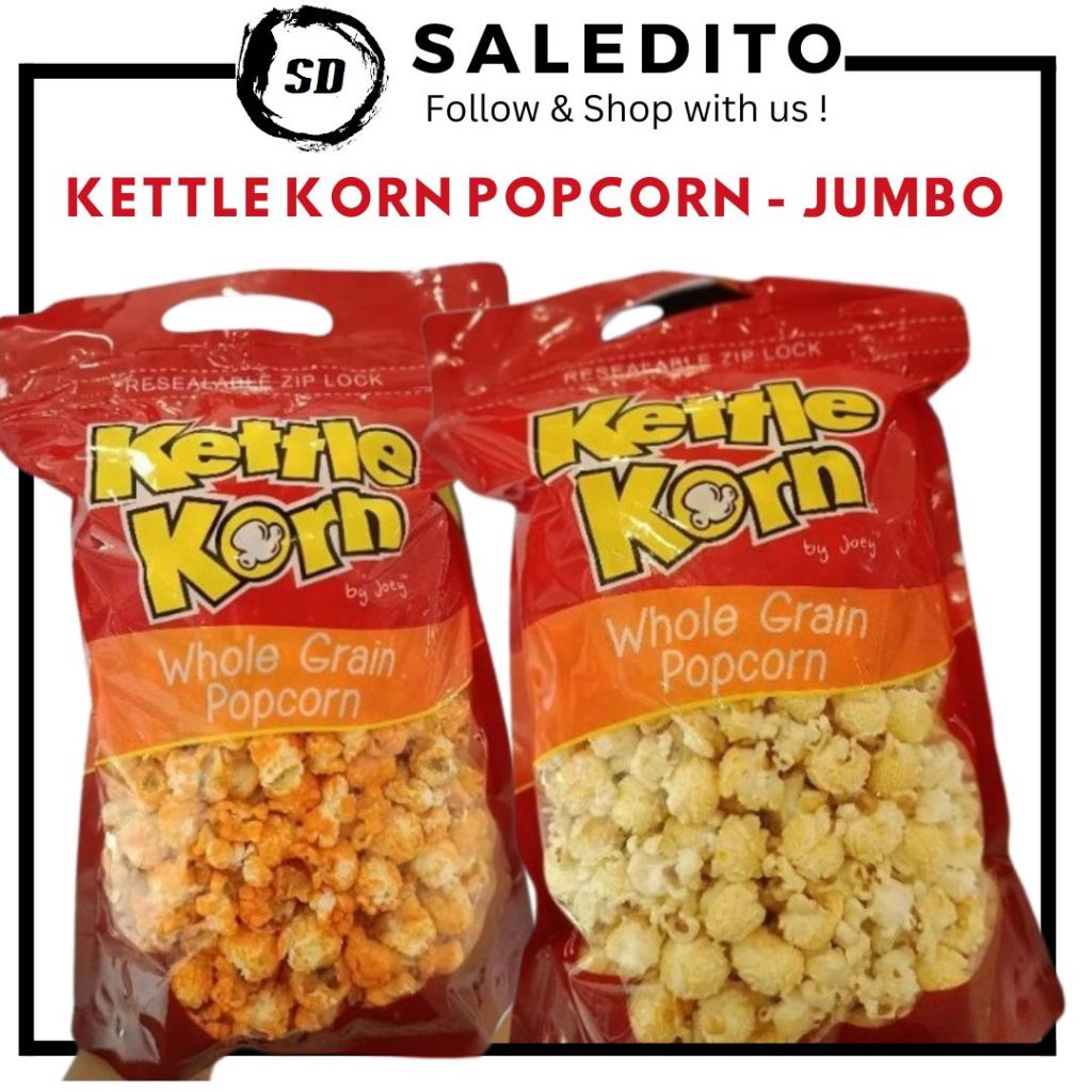 Kettle Korn Popcorn Freshly Popped- 310grams (Jumbo) | Shopee Philippines