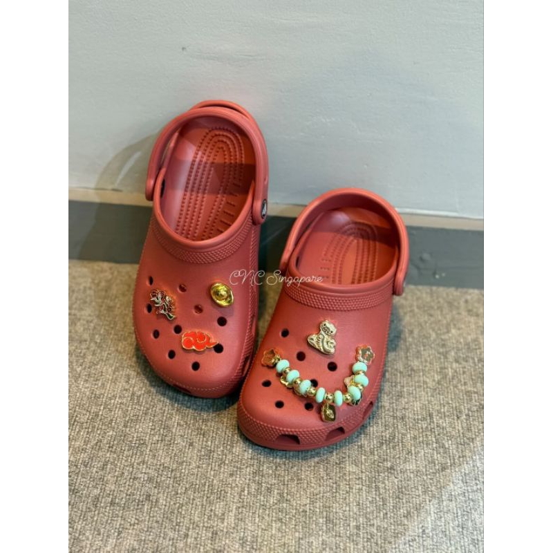 Original Crocs Classic Clog Strawberry Wine | Shopee Philippines