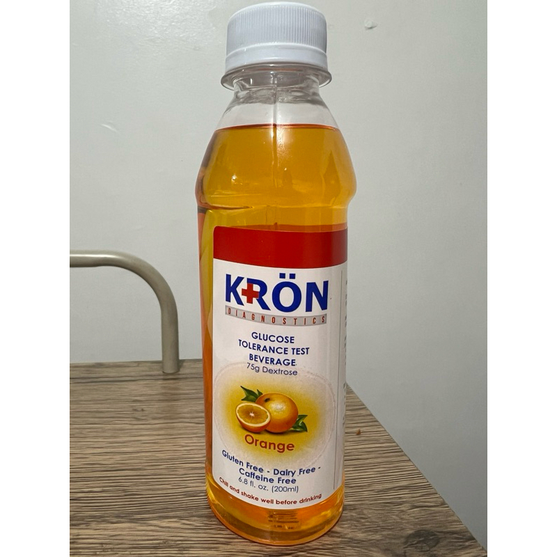 KRON 75g - Glucose Tolerance Test Beverage | 75g Orange, 8oz | Shopee ...