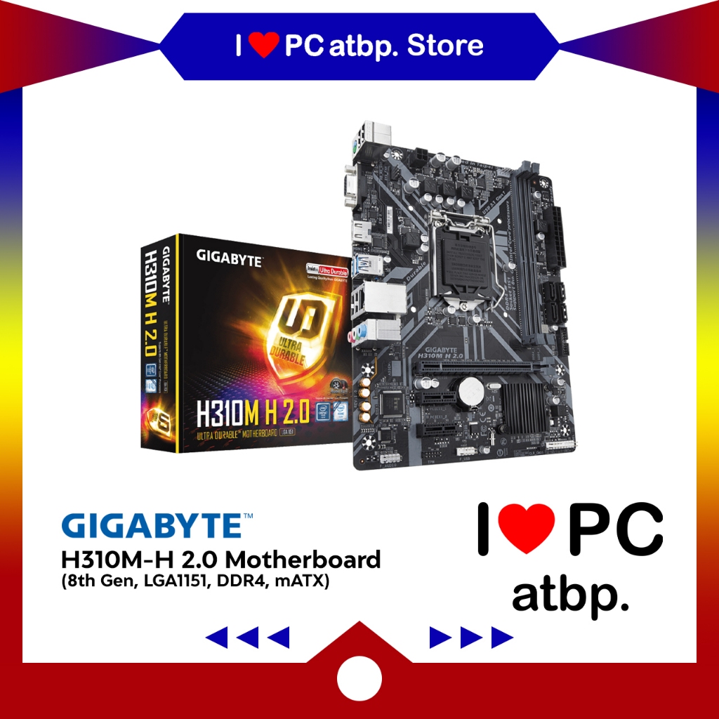 Gigabyte H310M-H 2.0 Motherboard (8th Gen,LGA1151,DDR4,mATX) | Shopee Philippines