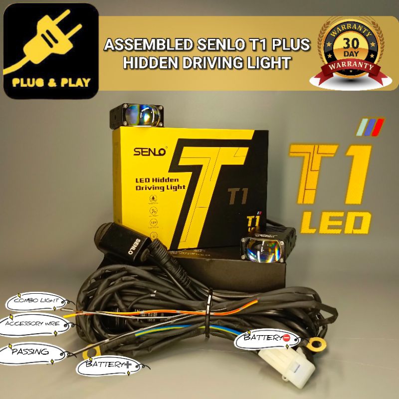 PLUG AND PLAY SENLO T1 PLUS V3 | 60WATTS MINI DRIVING ( 3modes ...