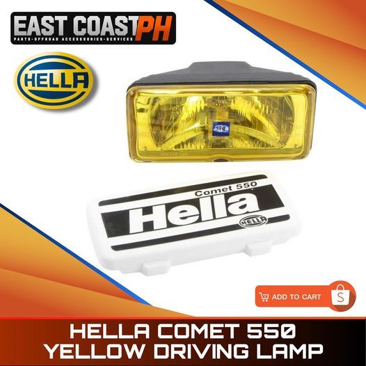 HELLA COMET 550 YELLOW DRIVING LAMP (1PC) | Shopee Philippines
