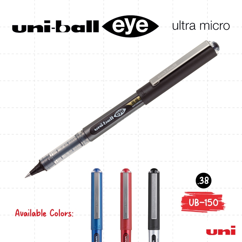 Uni-ball Eye UB-150 UB 0.38 ULTRA MICRO Gel Pen | Smooth Writing ...