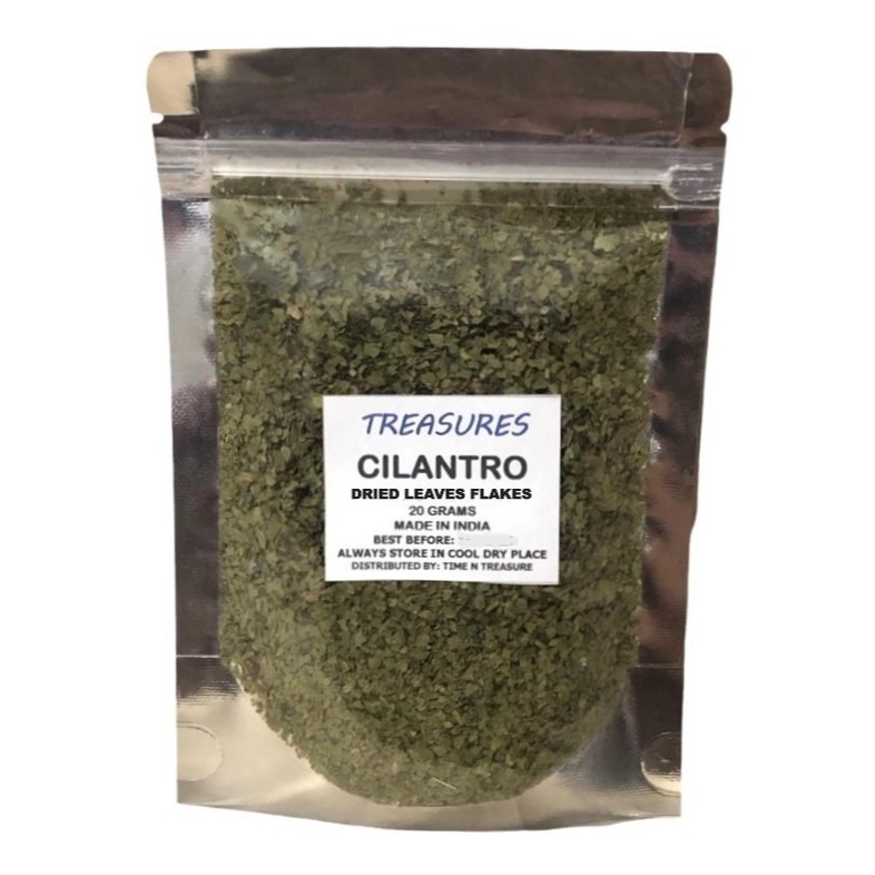Treasures Cilantro Leaves Flakes - Dried Coriander/Wansoy - 100% Pure ...