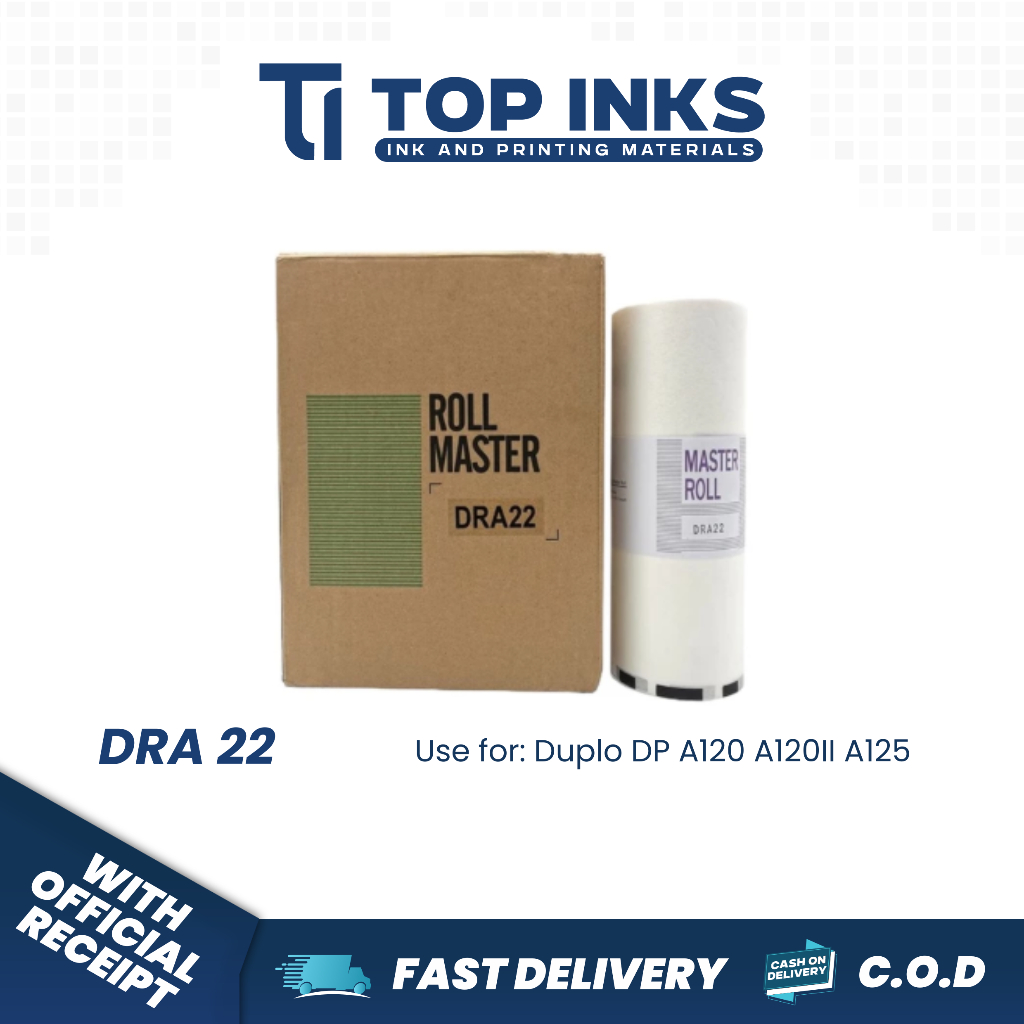 Top Inks DRA22 B4 Master Roll for Duplo DP A120 A120II A125 | Shopee ...