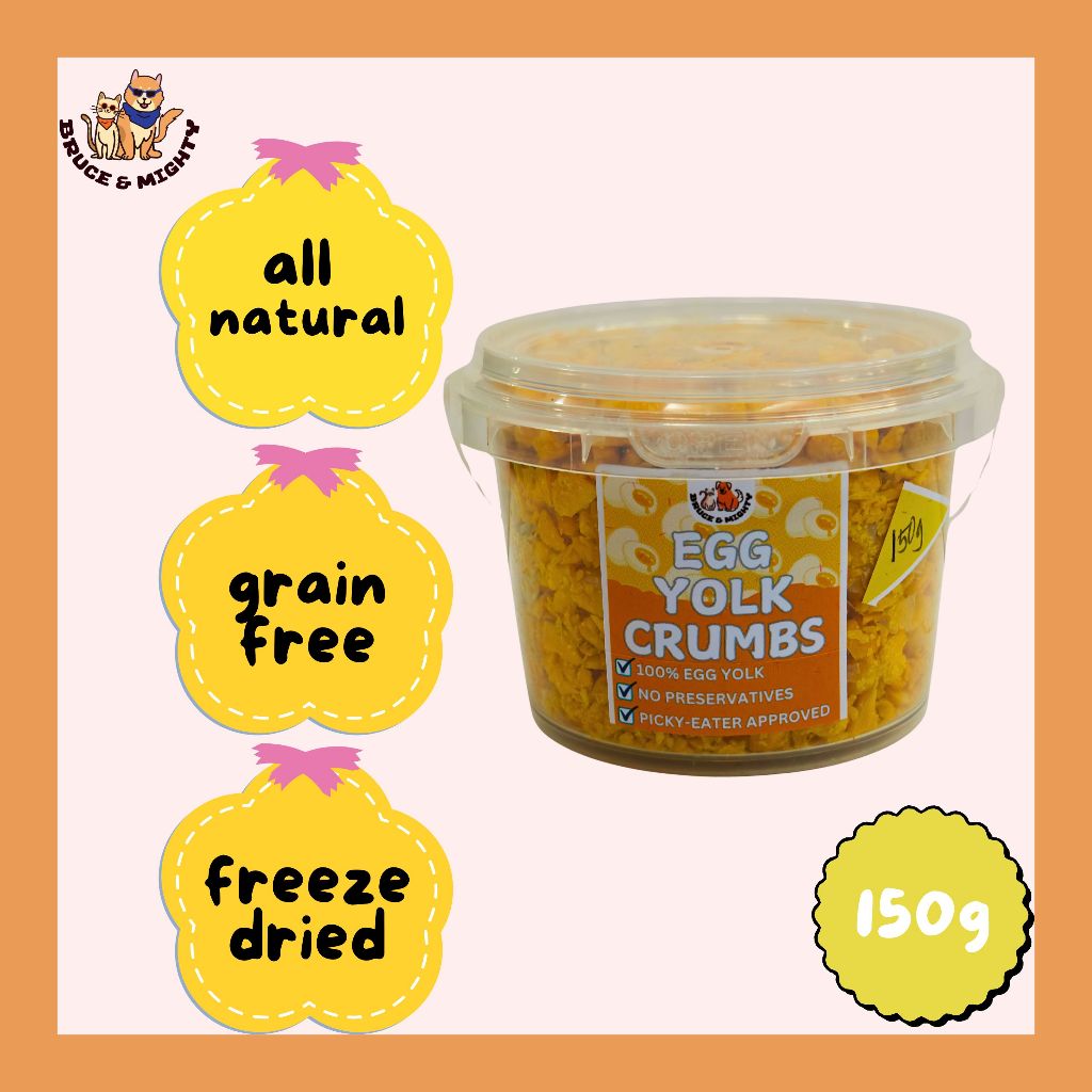 Freeze-Dried Egg Yolk Crumbs for Pets - High Protein, Natural Nutrients ...