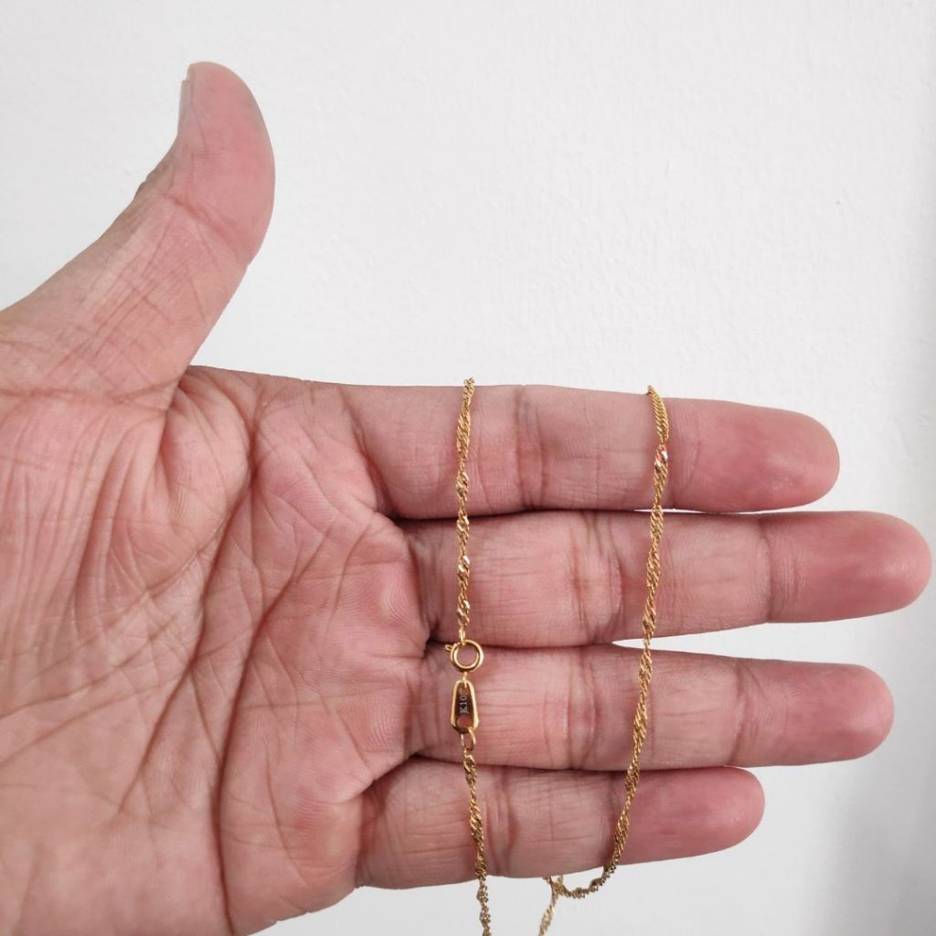 10K GOLD USA Necklace, Twisted Chain, Looks Original Gold Chain Fashion ...