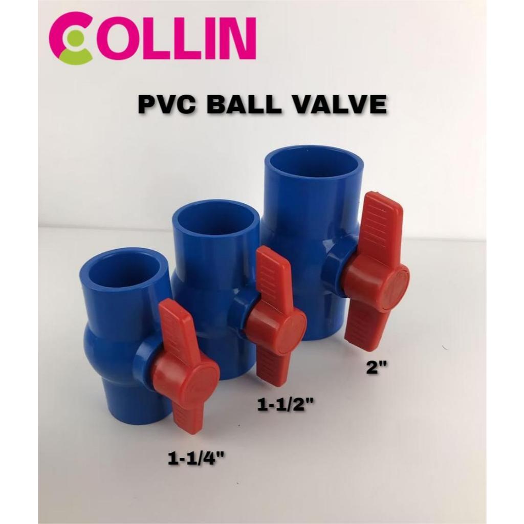 PHILWATER PVC BALL VALVE 1-1/4 1-1/2 2 WATER PIPE SWITCH PLAIN GATE ...