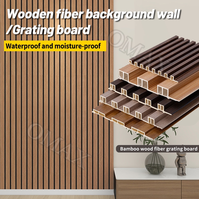 Solid Wood Wall Panel PVC Grille Design TV Background Wall Home ...
