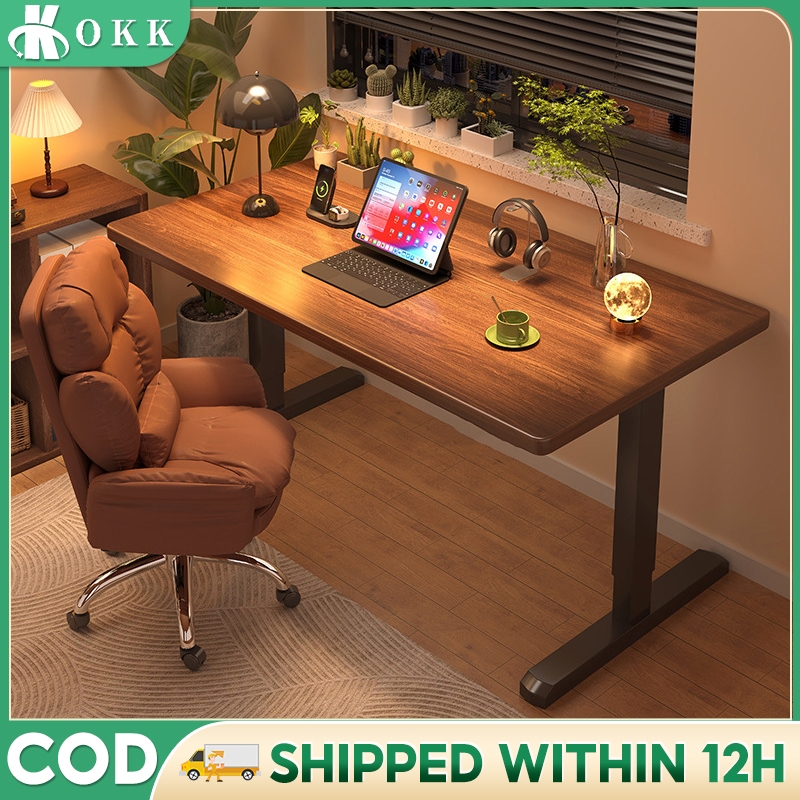【5% Coupons】 Computer Office Adjustable Table Computer Desk Study Table ...