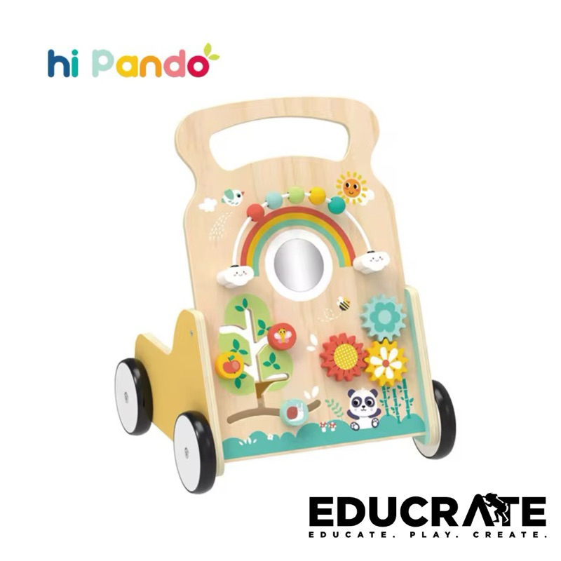 Hi Pando Wooden Activity Push Baby Walker HP053 | Shopee Philippines