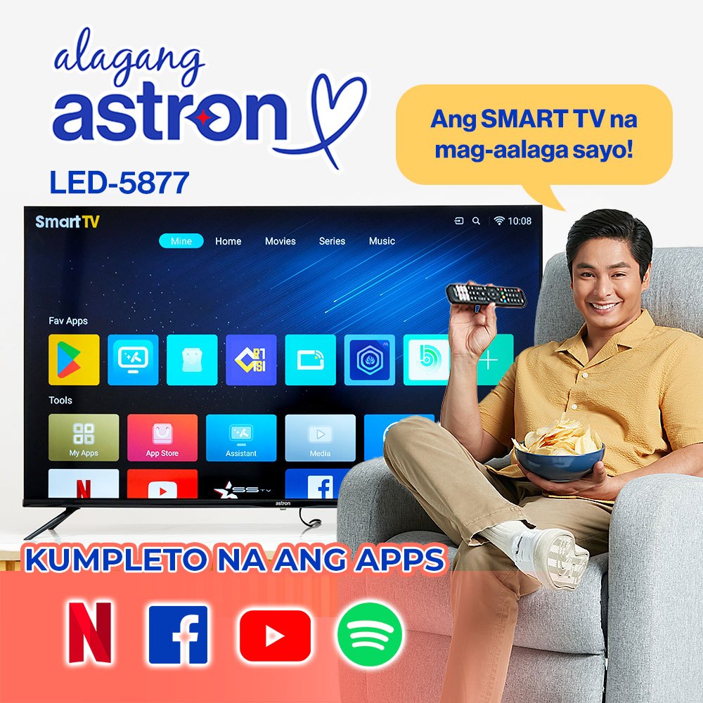 Astron LED5877 55 Inch Smart TV - 4K Ultra HD | Netflix & Youtube ...