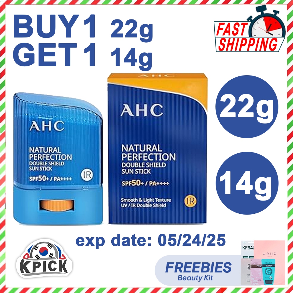 AHC Sun Screen Natural Perfection Double Shield Sun Stick, spf+ / PA++++ Buy 1 (22g) Get 1Free ...