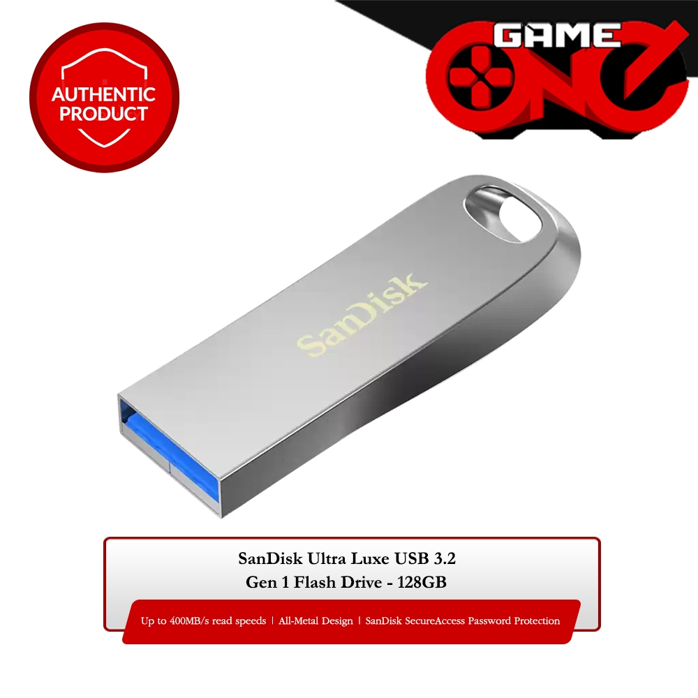 SanDisk Ultra Luxe USB 3.2 Gen 1 400MB/s Flash Drive - 128GB | Shopee Philippines