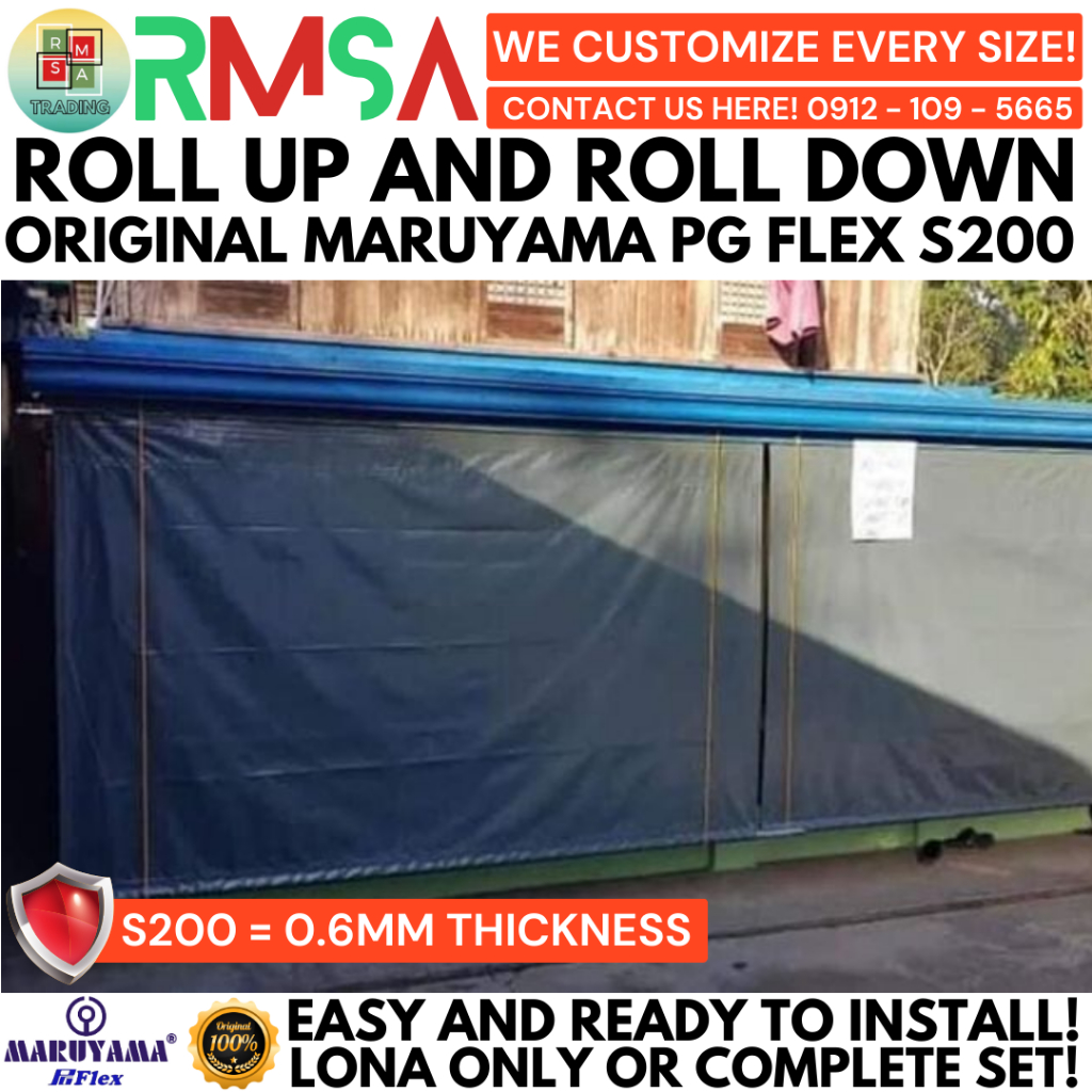 RMSA | 8x8FT "CS" ORIGINAL MARUYAMA PG FLEX S200 ROLL UP & DOWN W ...
