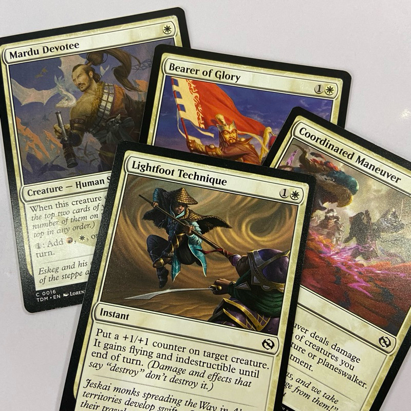 TDM TARKIR DRAGONSTORM MARDU DEVOTEE BEARER OF GLORY COORDINATED MANEUVER LIGHTFOOT TECHNIQUE ...