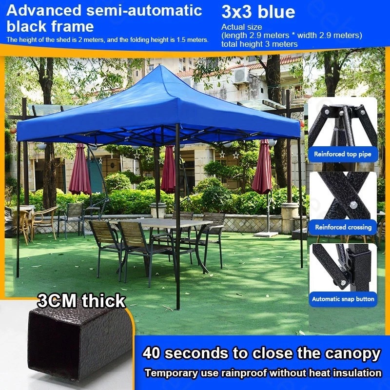 3*3M Retractable outdoor Tent Waterproof Heavy Duty tent for camping ...