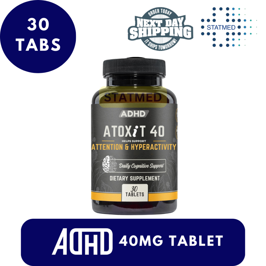 Brain Health 40mg Helps Support Attention & Hyperactivity l Atox 40 l ADHD Dietary Supplement ...