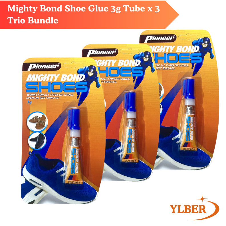 Pioneer Mighty Bond 3g Instant Glue Shoe Repair Trio Bundle(3pcs ...