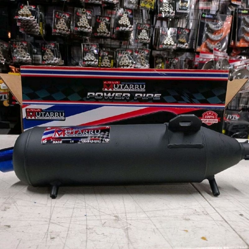 mutarru pipe aerox v2 /nmax v2 click 125/150 blue tip | Shopee Philippines