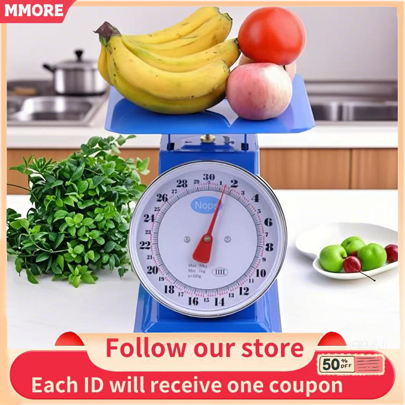 Mechanical Flat Scale 10kg 20kg 30kg And 50kg Weighing Scale Food Fruit Meat And So On ...
