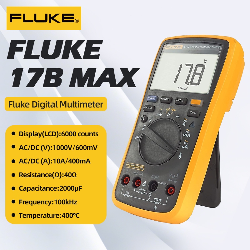 FLUKE 17B MAX/15B MAX Digital Multimeter Voltage and Current Universal Measuring Tool for ...