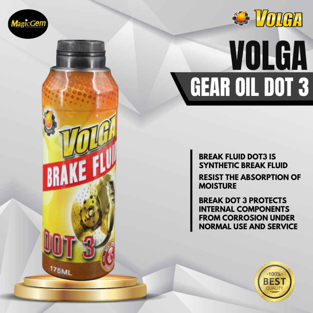 MG VOLGA BRAKE FLUID OIL DOT3 175 ML OIL | Shopee Philippines