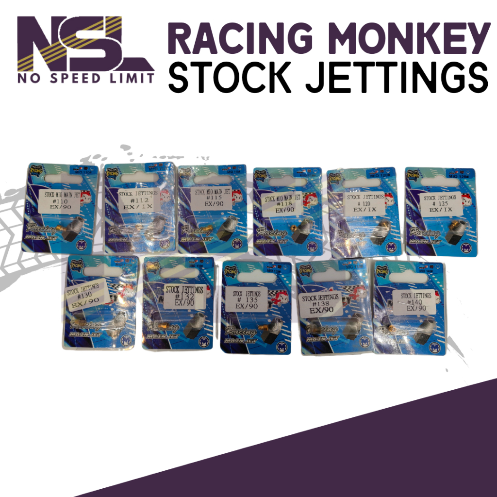 Racing Monkey Stock Jet/Jettings for Mio Sporty/Amore/Soulty/Nouvo/Fino ...