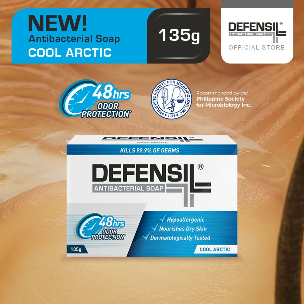 Defensil Antibacterial Soap Cool Arctic 135g | Shopee Philippines