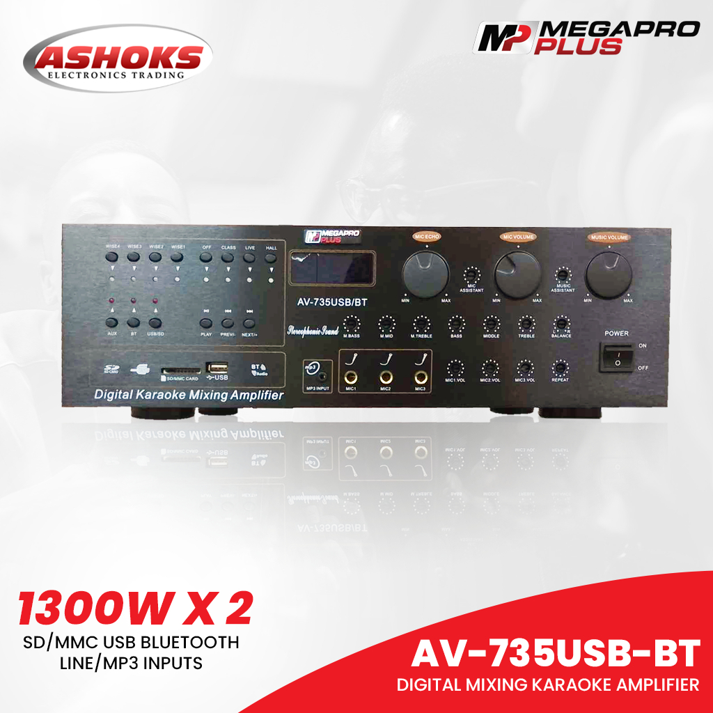 Megapro Plus Amplifier AV-735BT / MegaproPlus AV 735BT | Shopee Philippines