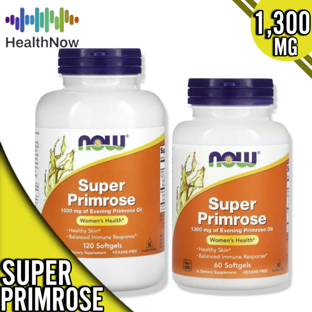 NOW Foods, Super Primrose, Evening Primrose Oil, 1,300 mg, 60/120 ...