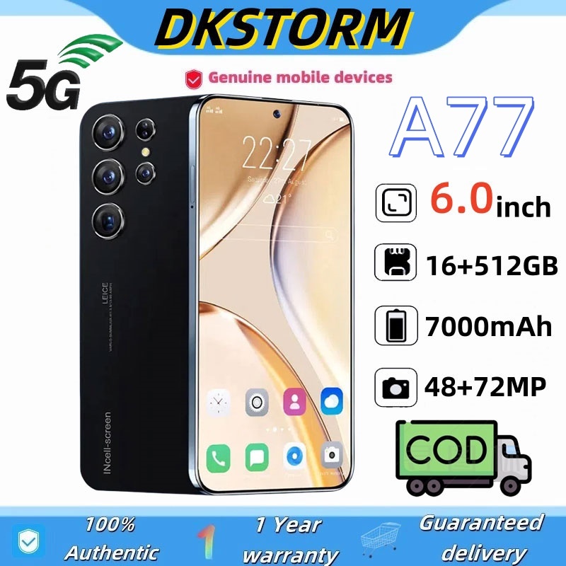 Smart Android 5G phone A77 6.0-inch full screen 16+512GB 7000mAh ...