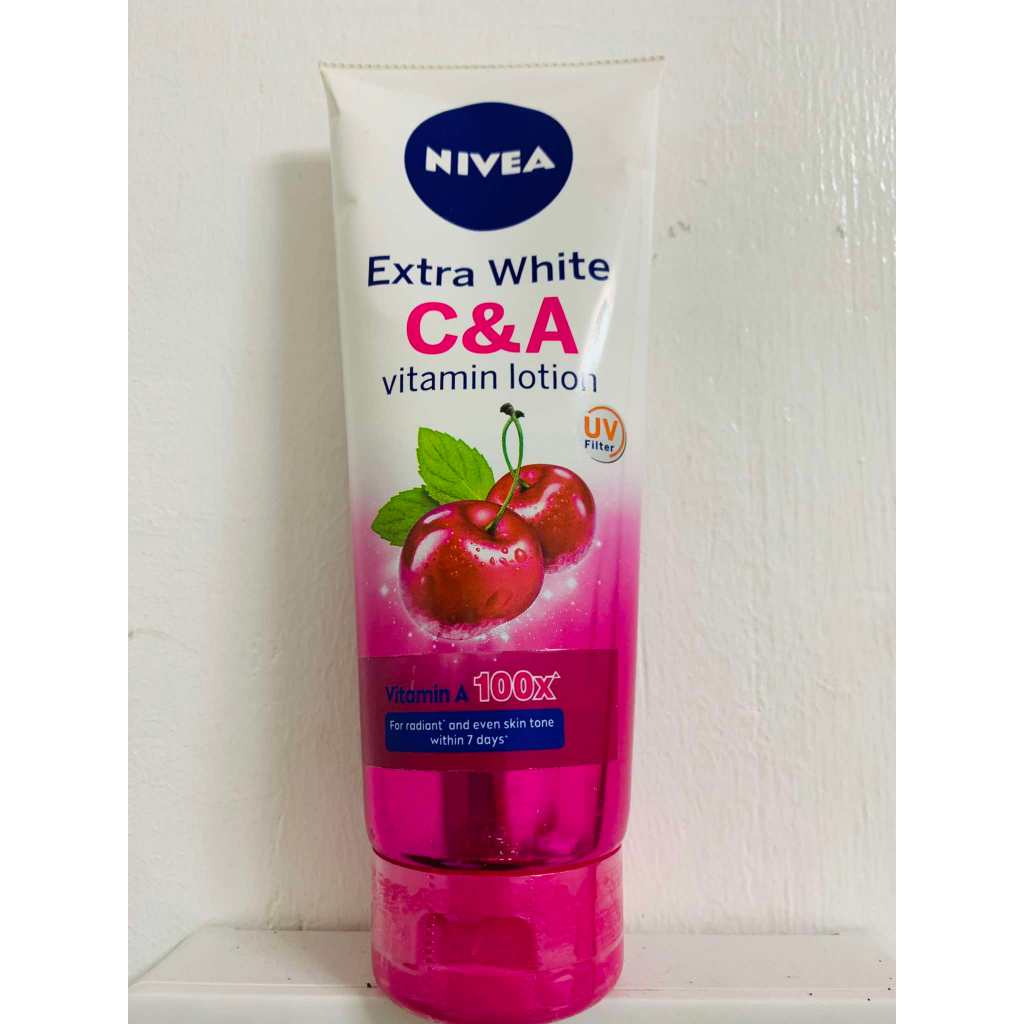 NIVEA Body Extra White Vitamin Lotion C&A 180ml (DENTED) | Shopee ...