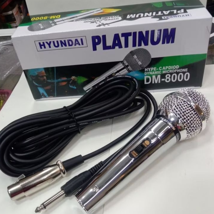 1PC DM-8000 HYUNDAI PLATINUM DYNAMIC MICROPHONE | Shopee Philippines