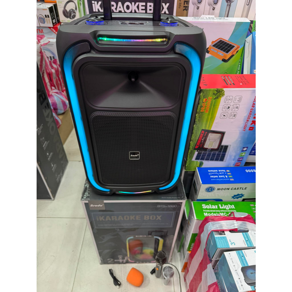 BigBrudo Sound 12 Inch BTS-1890/1989 Ikaraoke BOX Professional Portable ...
