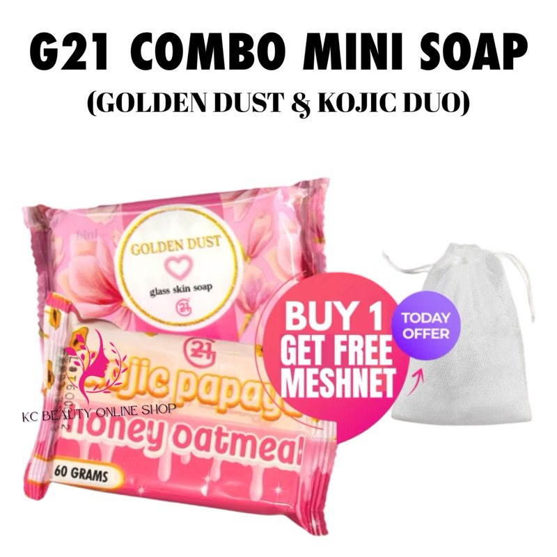 G21 COMBO SOAP MINI (Kojic Outmeal + Golden Dust Soap Combo Soap Mini ...
