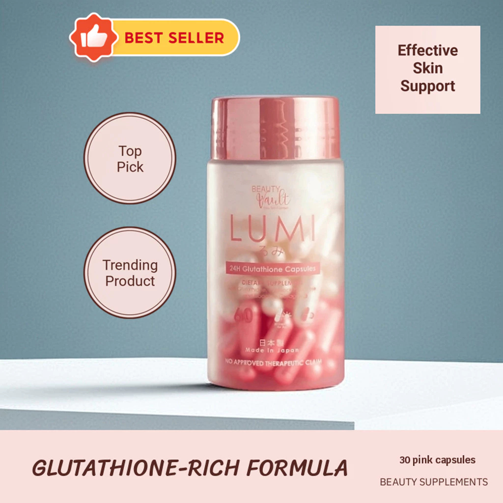 LUMI 24H Glutathione Capsules by Beauty Vault (60 Capsules) | Shopee ...