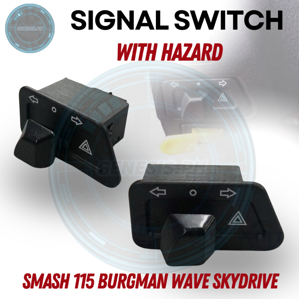 Genesis Motorcycle Signal Light Switch With Hazard For Smash Wave ...
