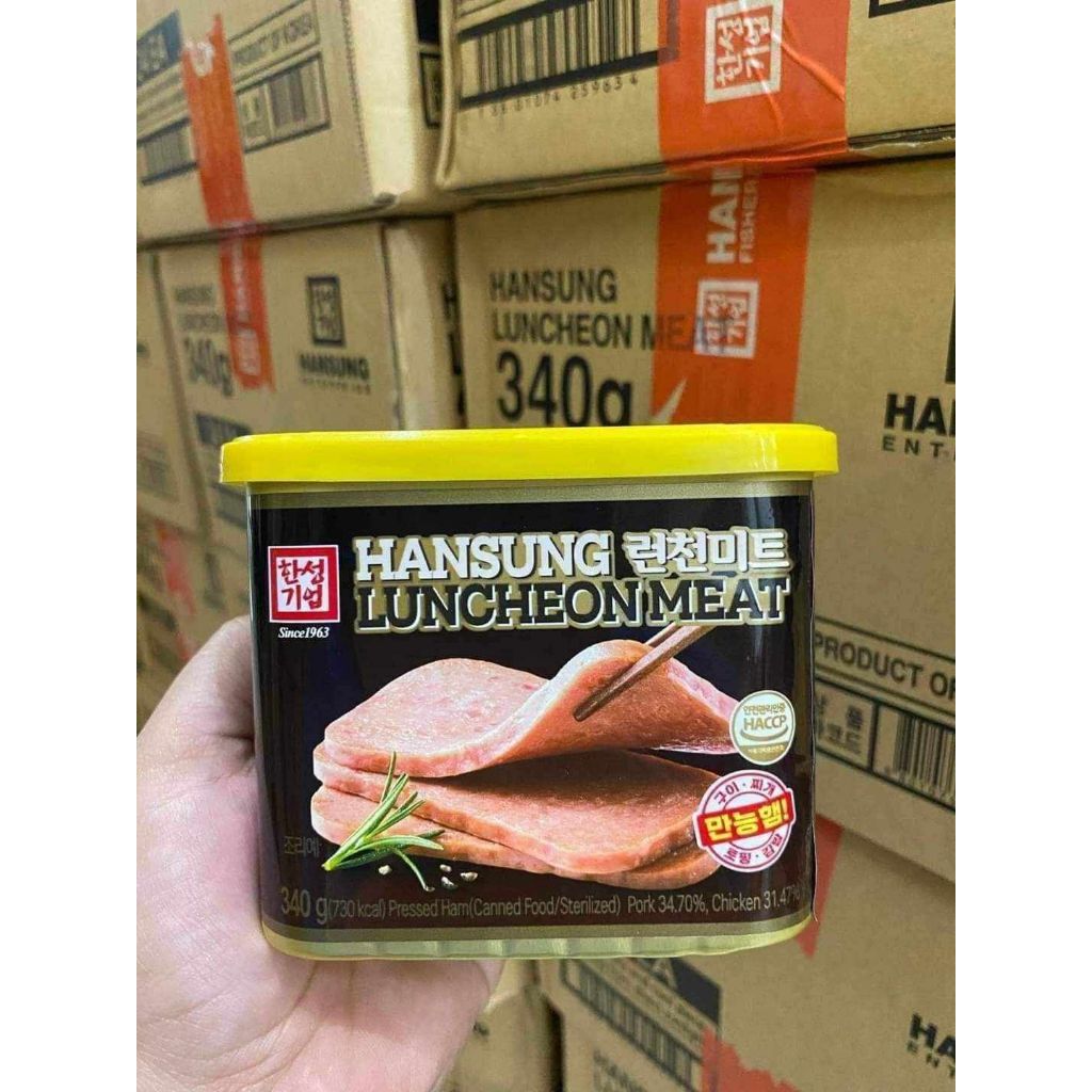 Hansung Korean Luncheon Meat 340g x 24pcs (1BOX) New Packaging | Shopee ...