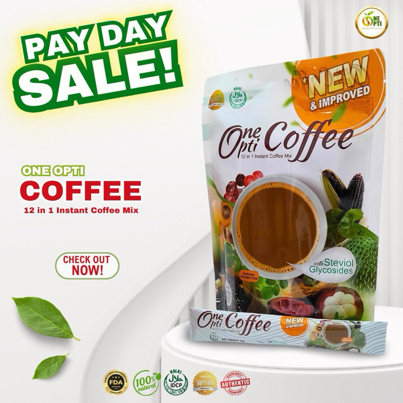 One Opti Coffee 12 in 1 Instant Coffee Mix 10sachets x 18g NEW ...